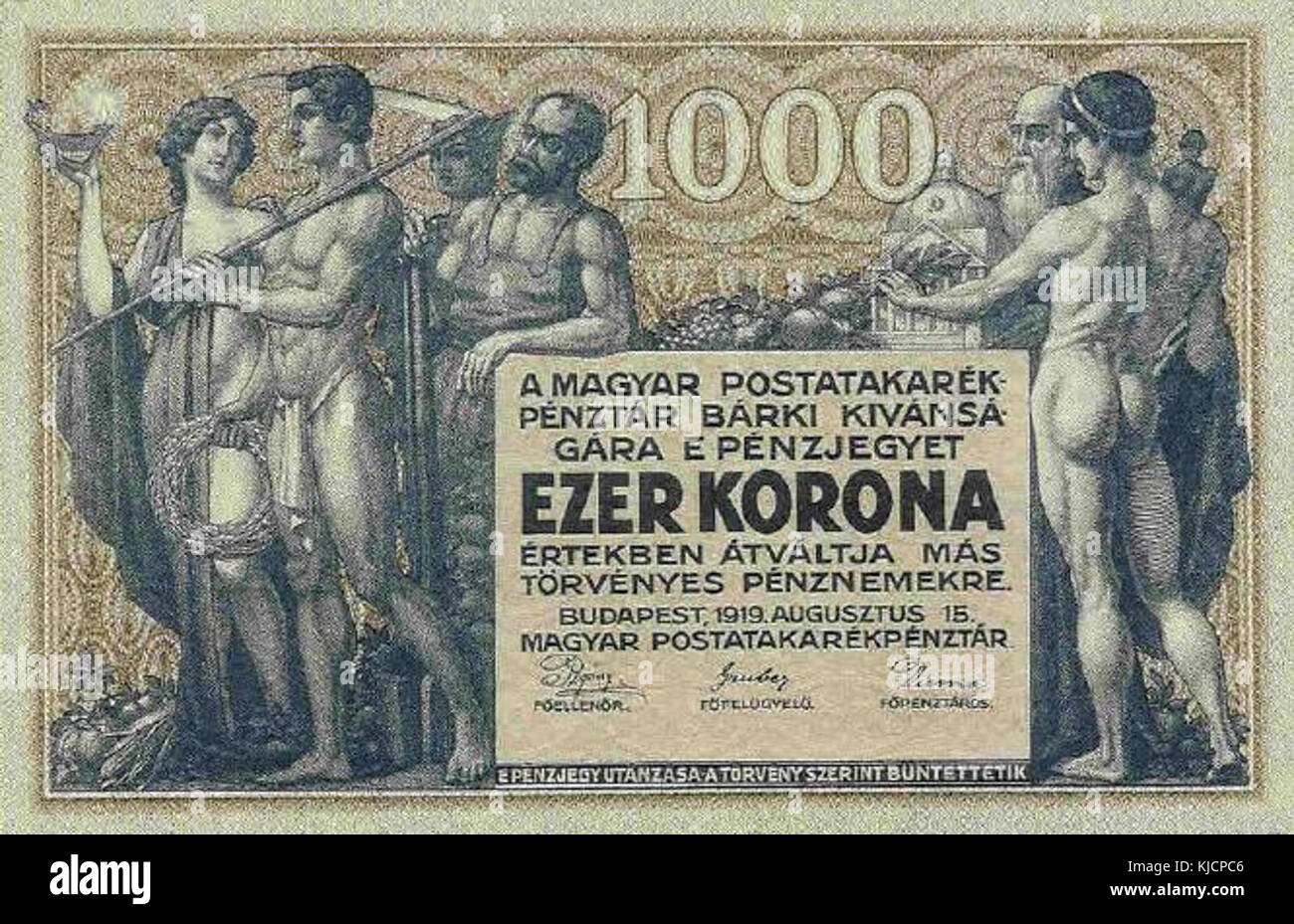 HUK 1000 1919 obverse Stock Photo - Alamy