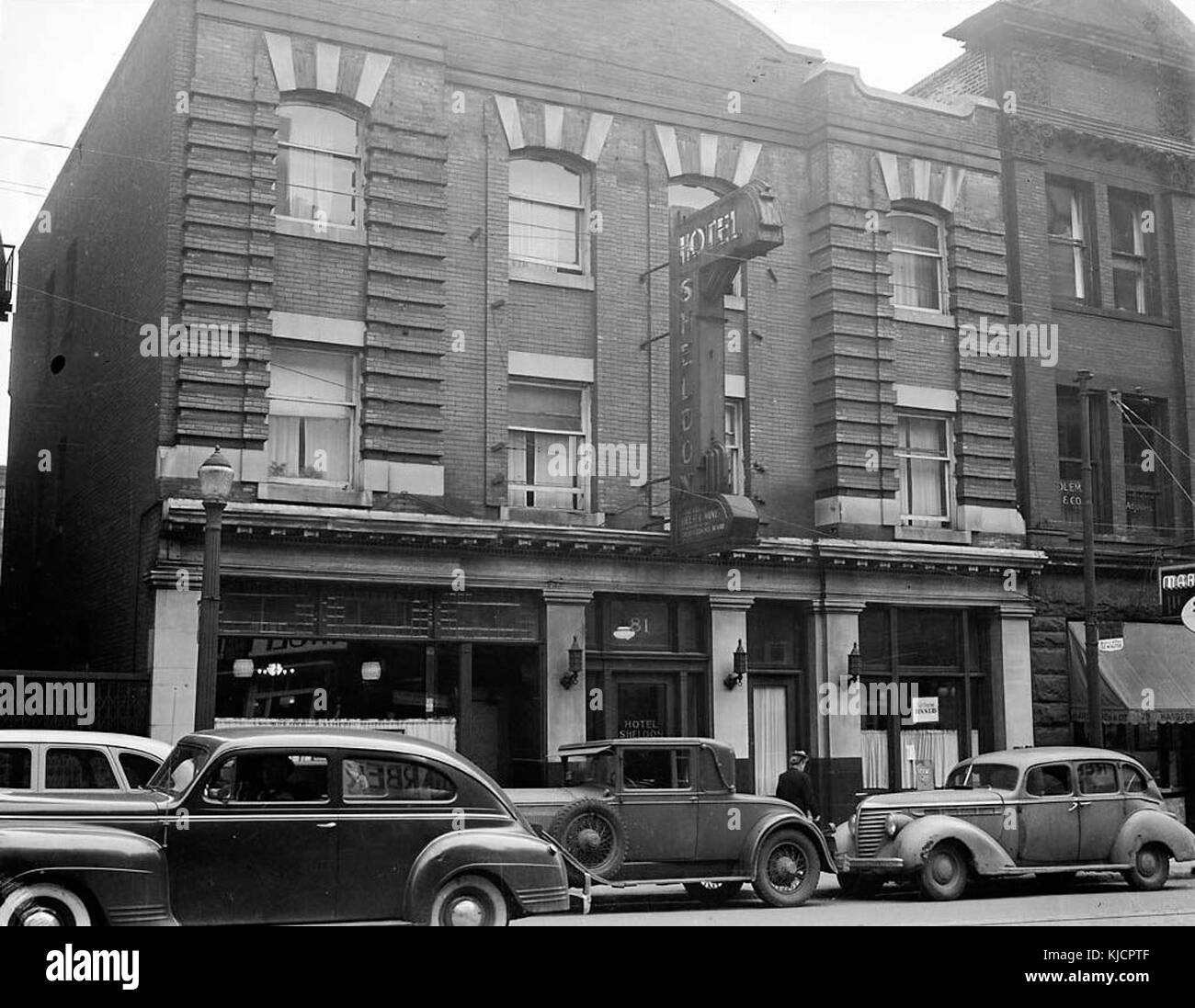 Hotel Sheldon in Toronto in 1945 Stock Photo - Alamy