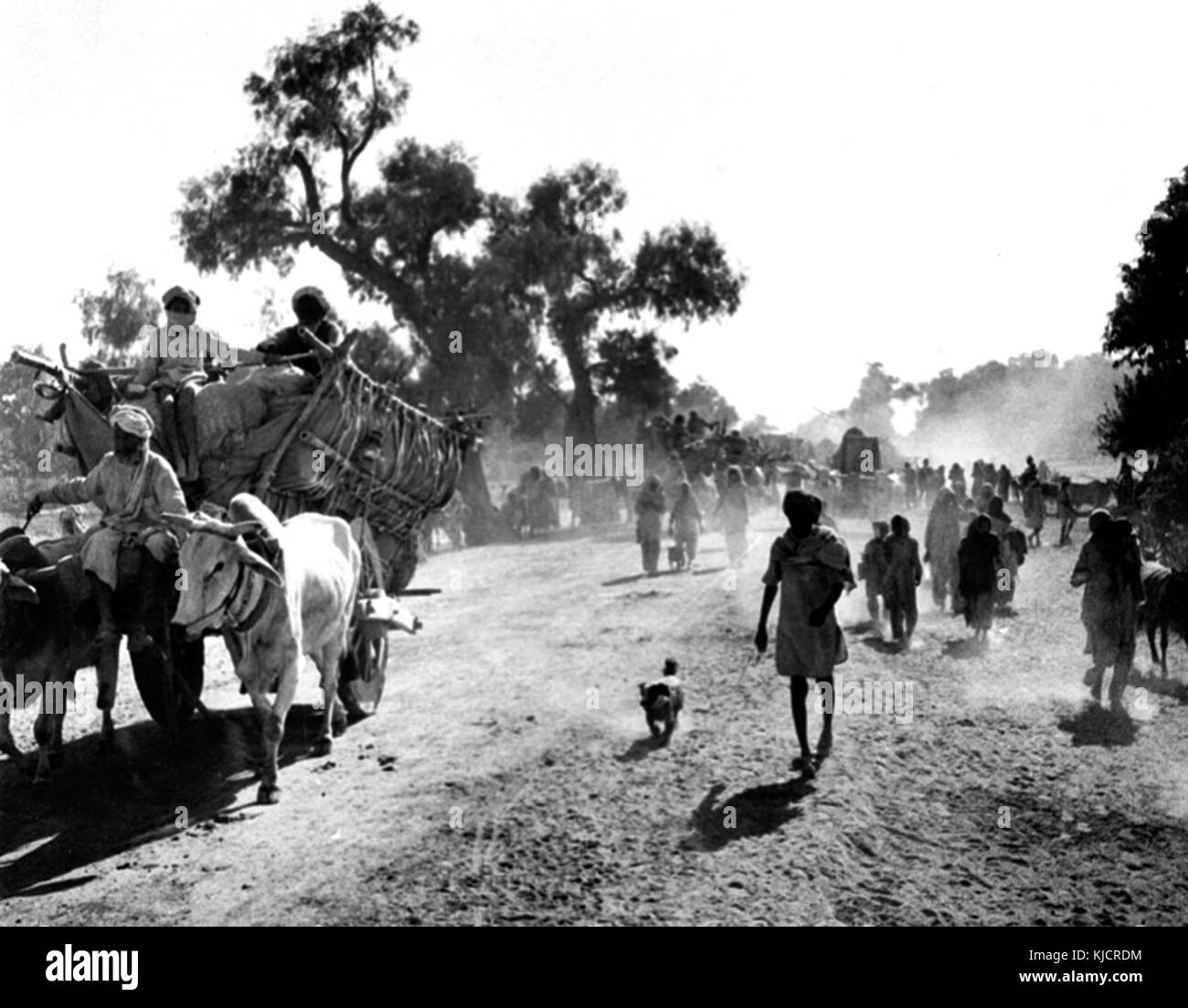 Partition of india refugee Black and White Stock Photos & Images - Alamy