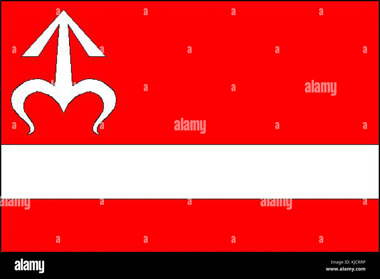 A flag from Kvasice, Czech Republic, representing the region's local ...