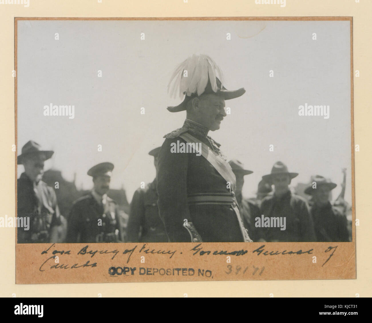 Lord Byng of Vimy, Governor General of Canada (HS85 10 39171 Stock ...