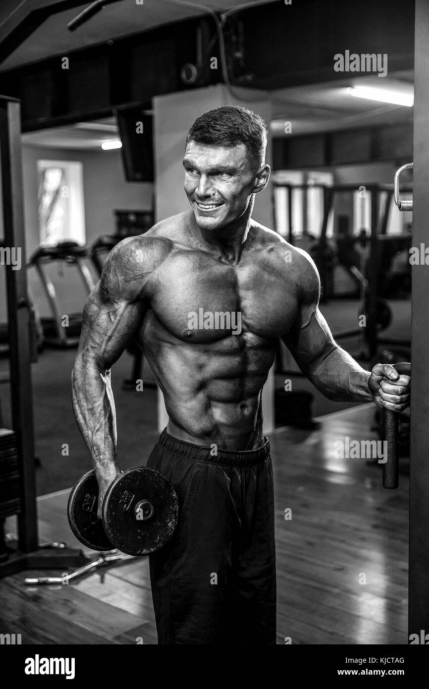 Male gym eating Black and White Stock Photos & Images - Alamy