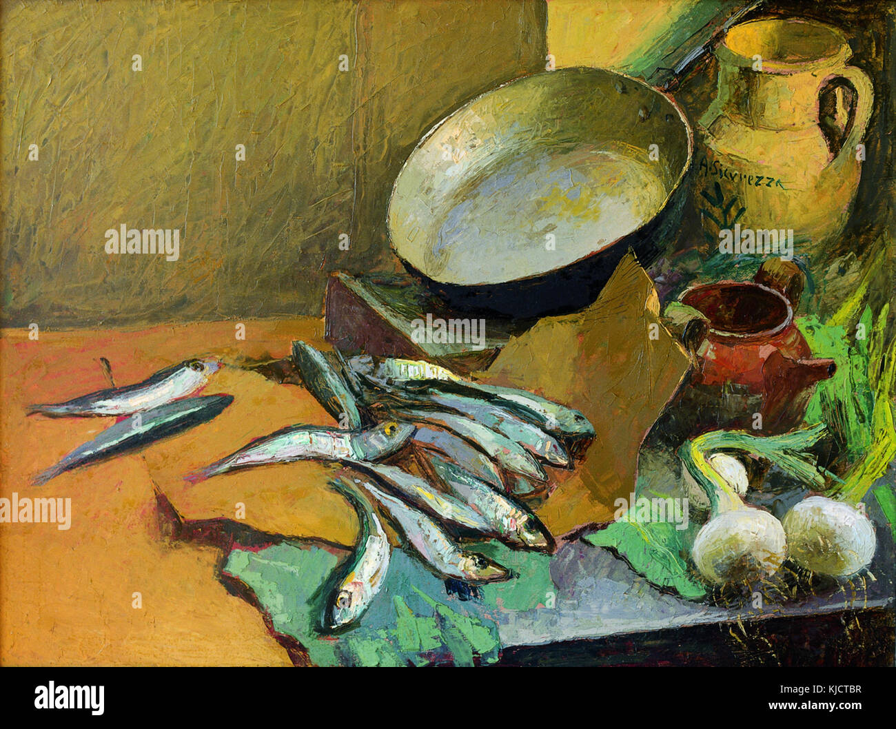 Antonio Sicurezza Still life with anchovies Stock Photo - Alamy