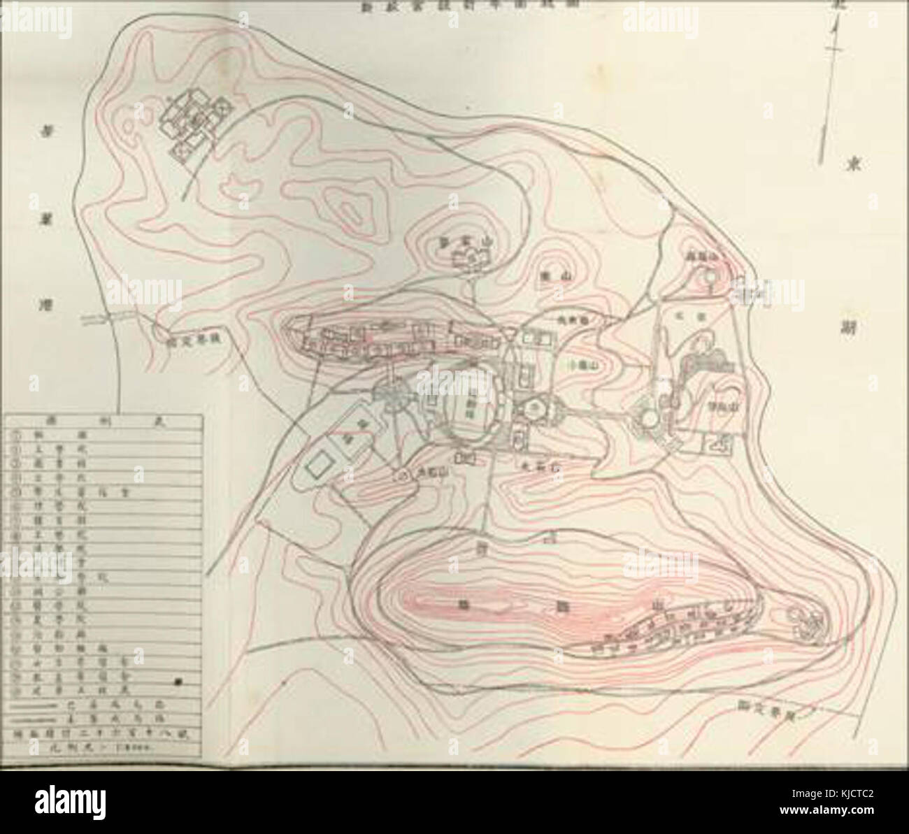 Map of Master Plan of Wuhan University Stock Photo - Alamy