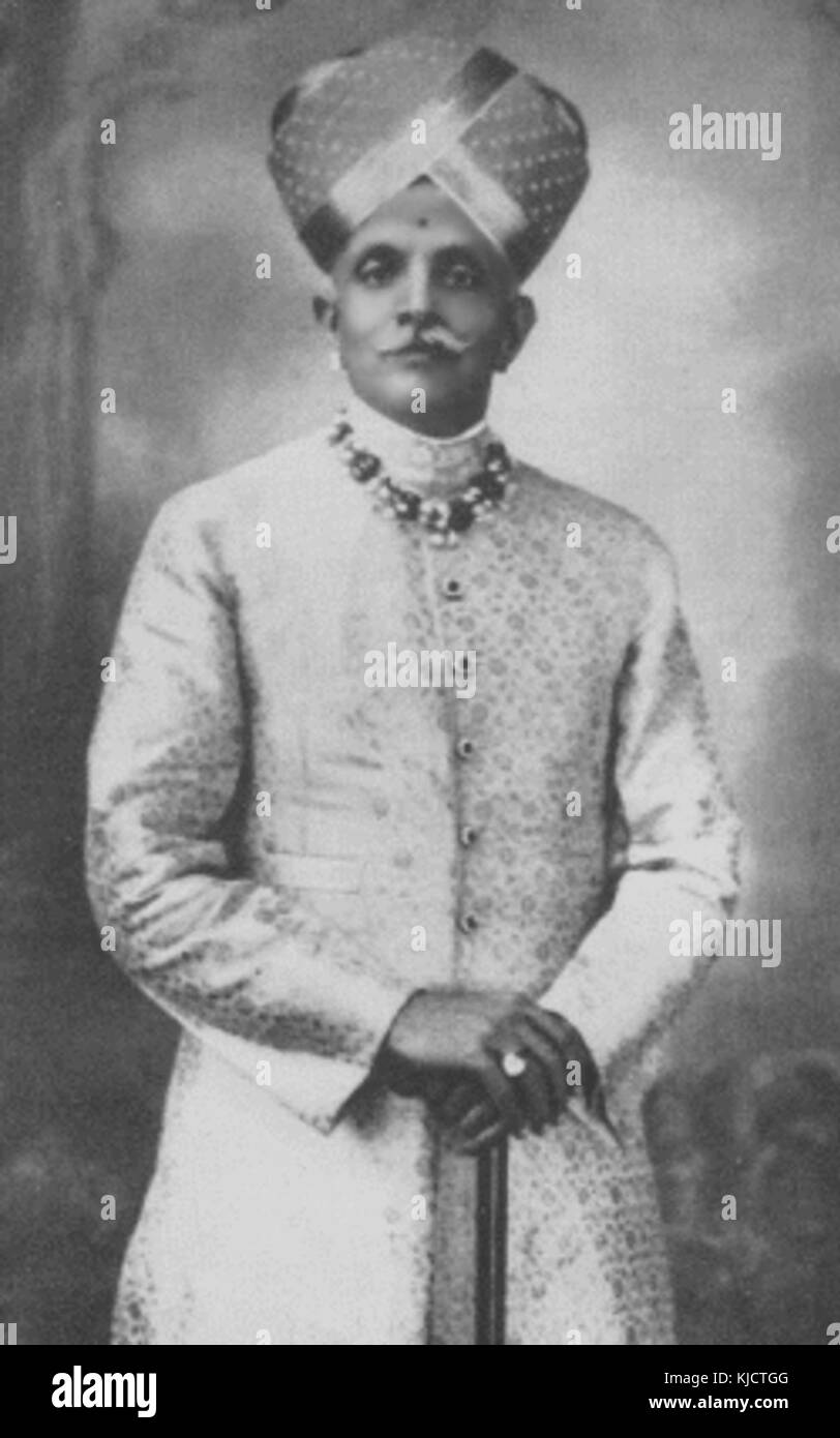 Nalvadi Krishnaraja Wodeyar 1881 1940 Stock Photo - Alamy