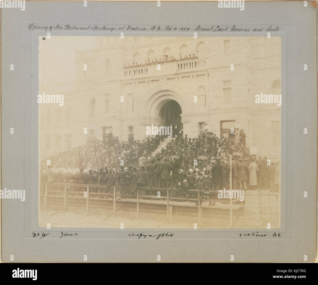 Opening of new Parliament buildings at Victoria, B C, February 10th ...
