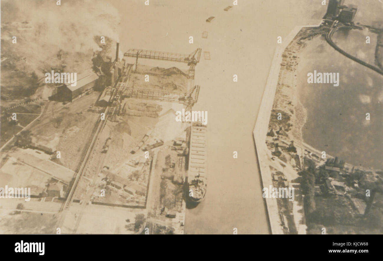 An aerial photograph of Port Colborne, Ontario, showcasing the town's ...