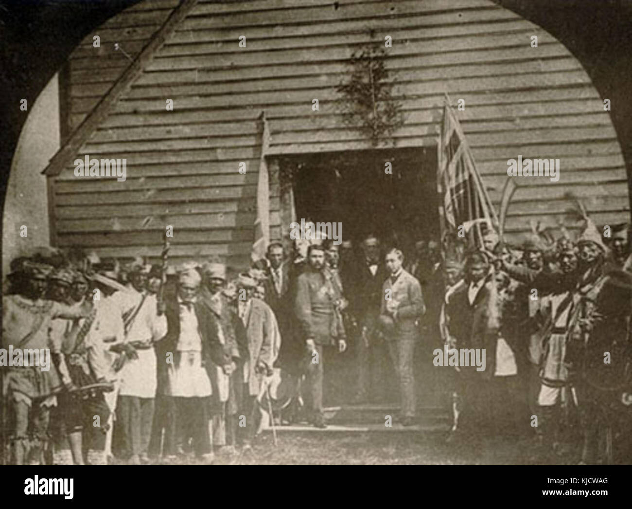 Prince Arthur Mohawk Chapel Canada 1869 Stock Photo - Alamy
