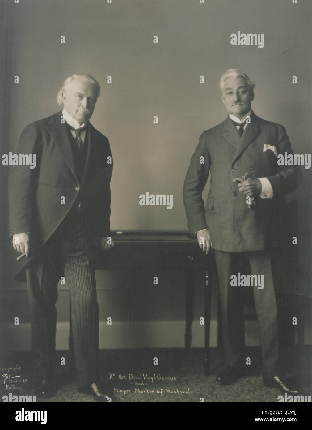 Vintage Photo Of David Lloyd George High Resolution Stock Photography ...