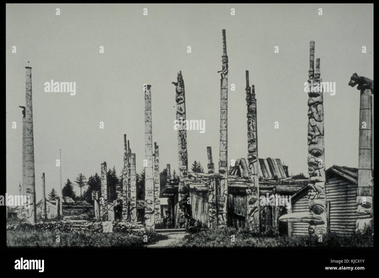 Village of Masset Stock Photo - Alamy