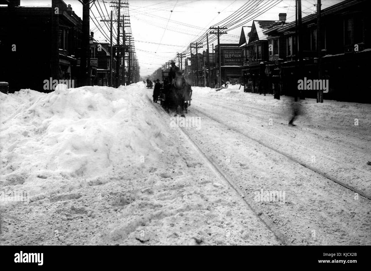 Ice covered streets Black and White Stock Photos & Images - Alamy