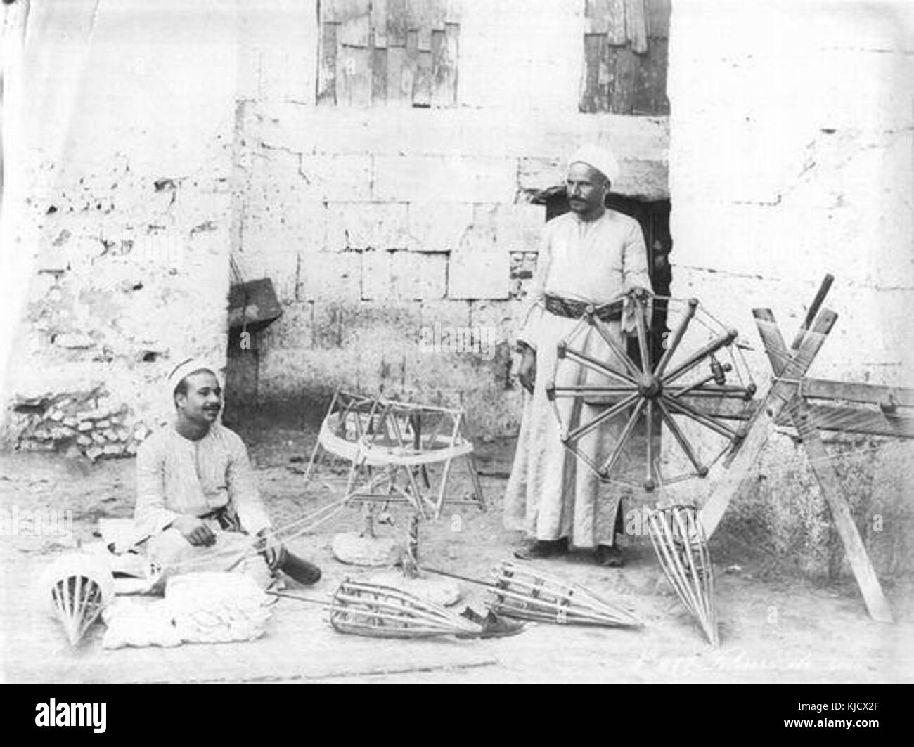 Silk fabric production Black and White Stock Photos & Images - Alamy
