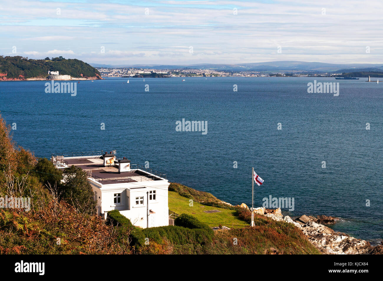 the NCI observation post on penlee point in southeast cornwall, england ...