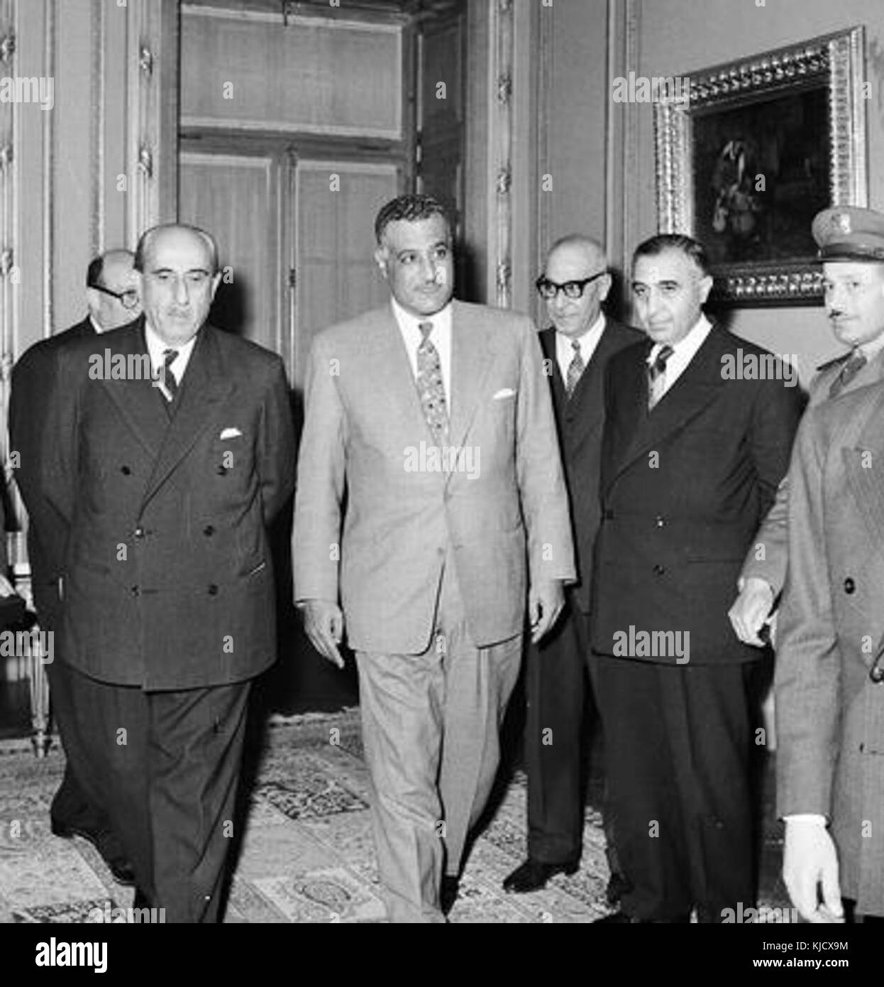 Syrian Egyptian unity talks Stock Photo - Alamy