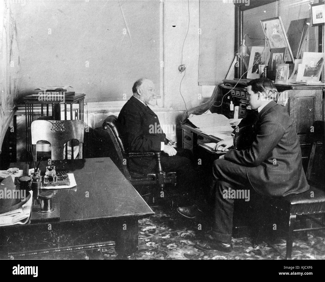 Timothy Eaton and son Stock Photo - Alamy