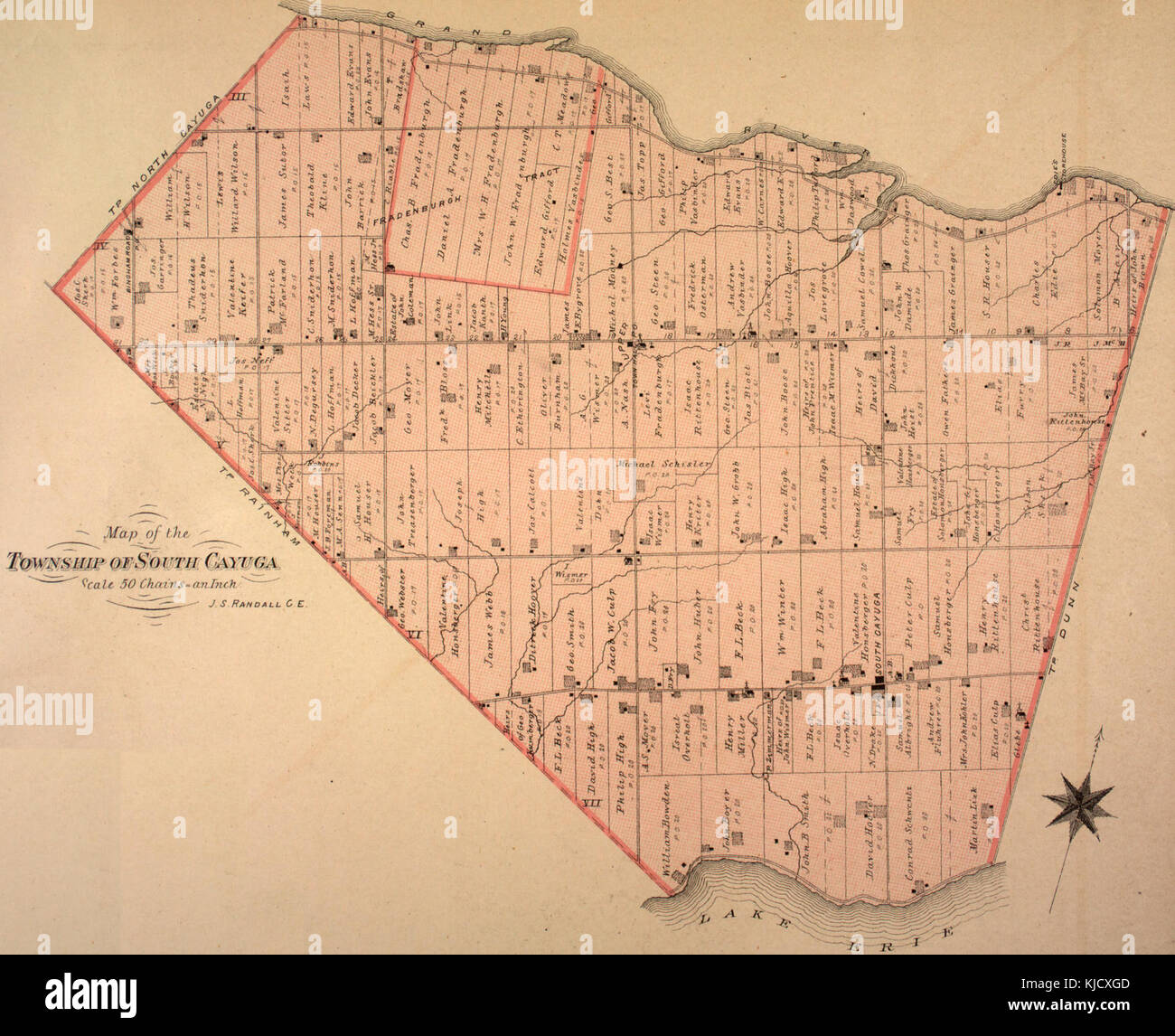 Cayuga ontario map hi-res stock photography and images - Alamy