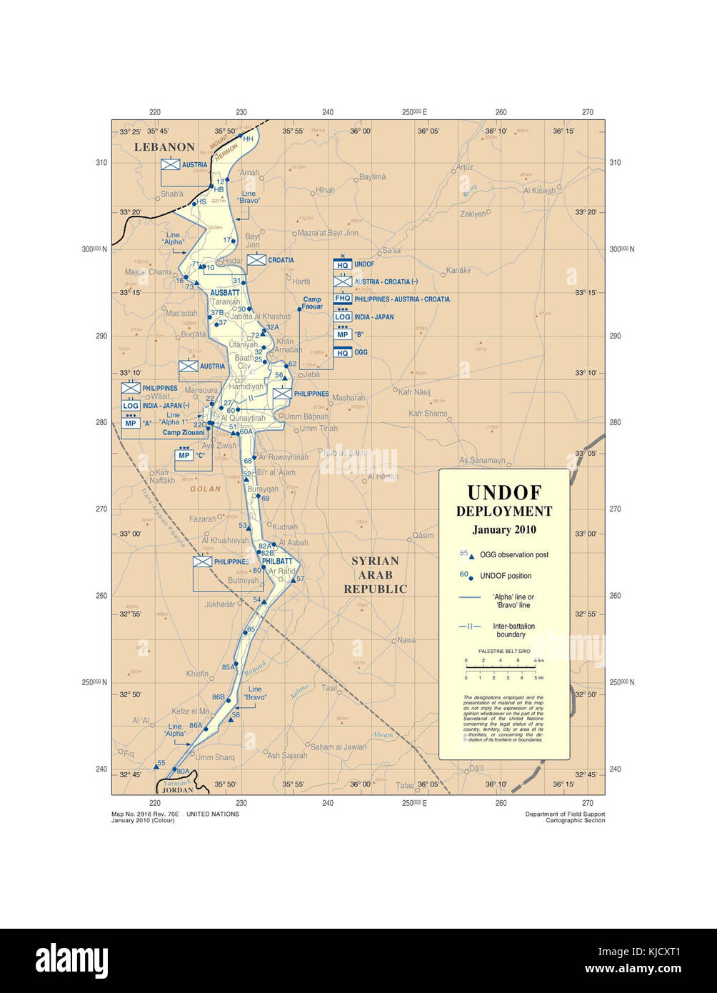 UNDOF DEPLOYMENT 2010 Stock Photo - Alamy