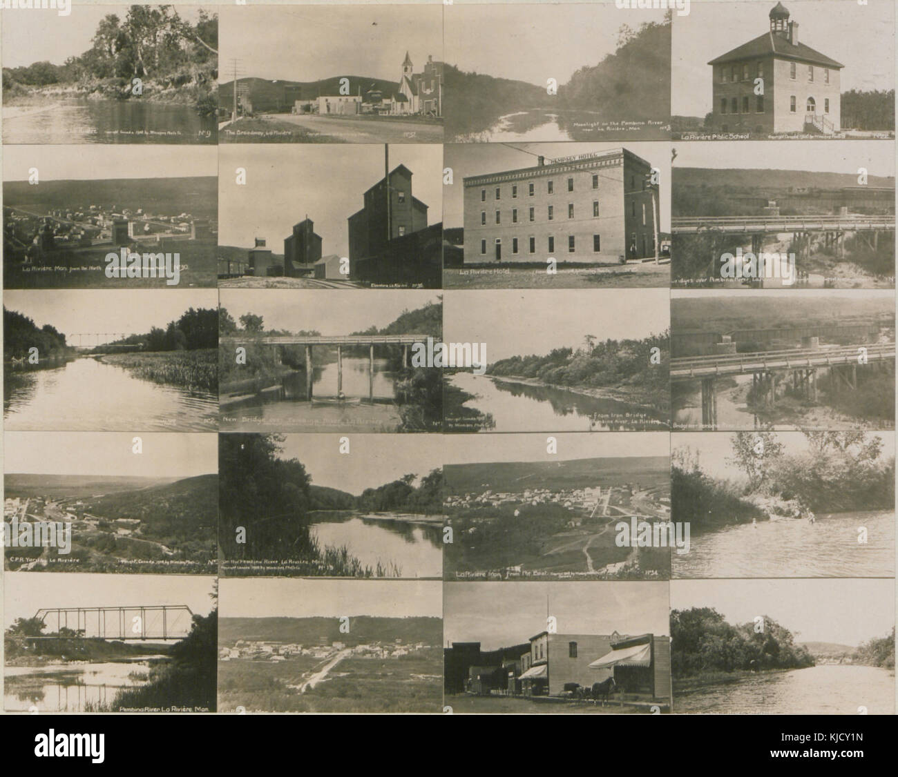 Views of La Riviere, Manitoba (HS85 10 20398 Stock Photo - Alamy