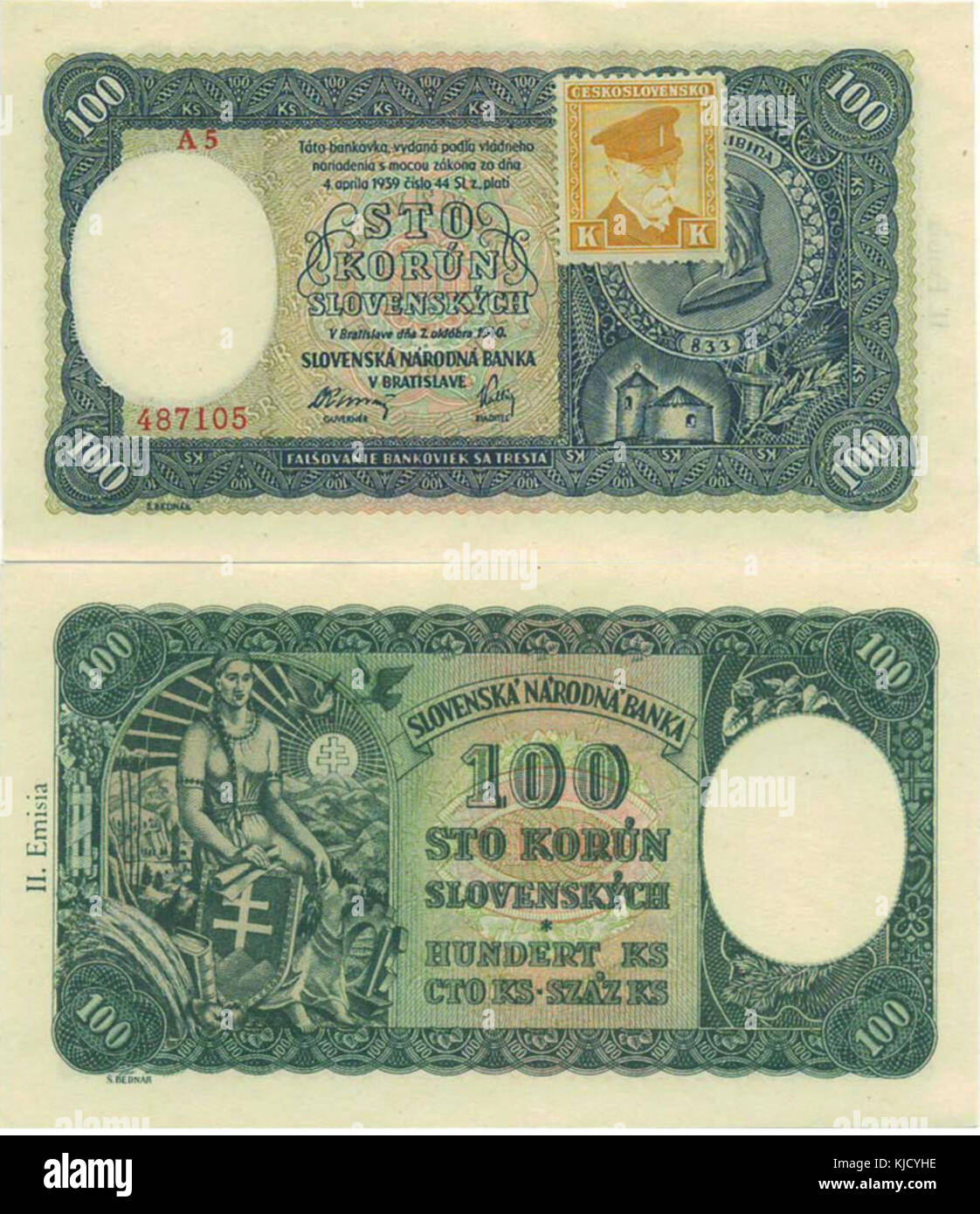 100kc slov 1945 stamp Stock Photo - Alamy