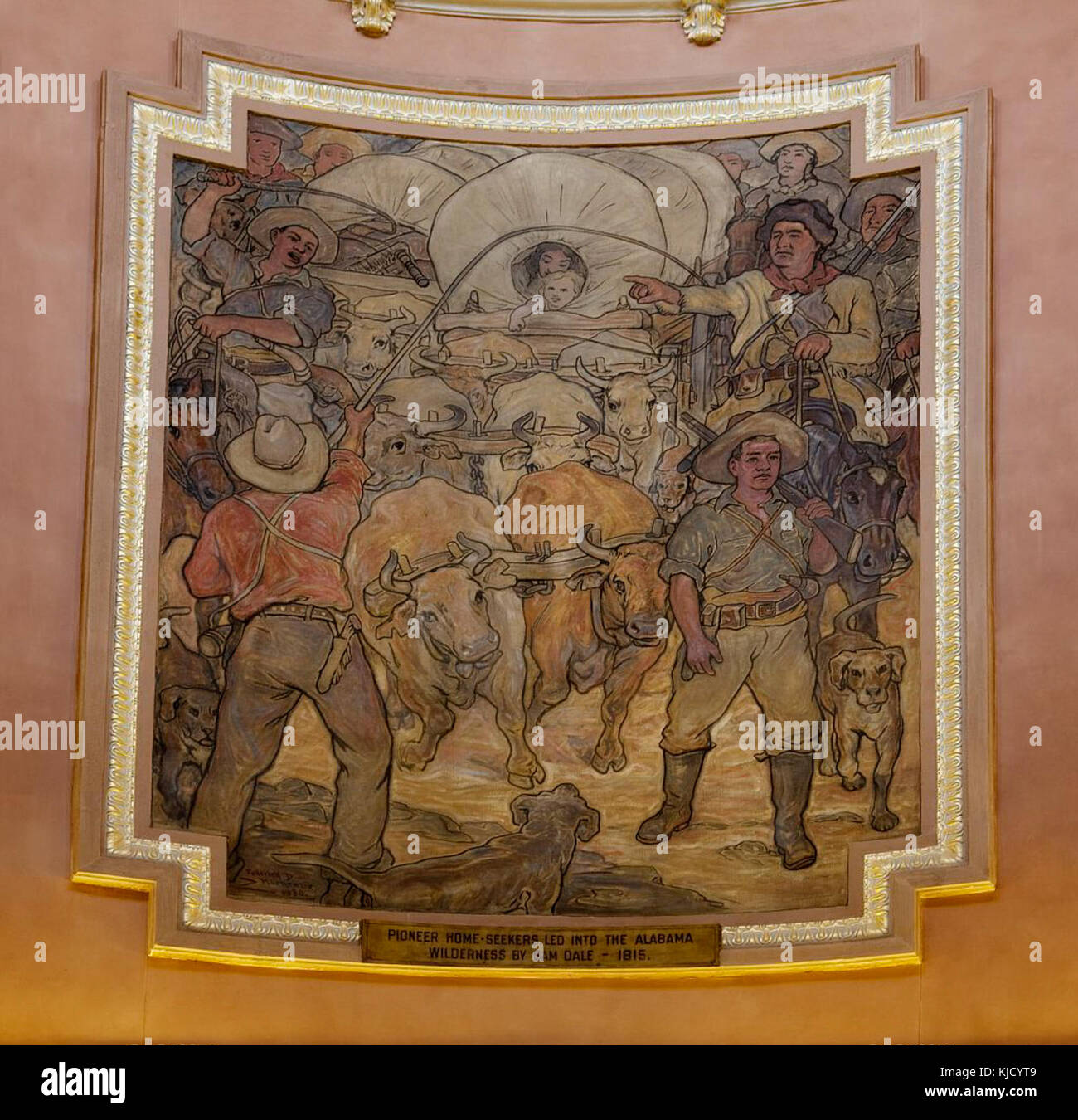 Alabama State Capitol mural 04 Stock Photo - Alamy