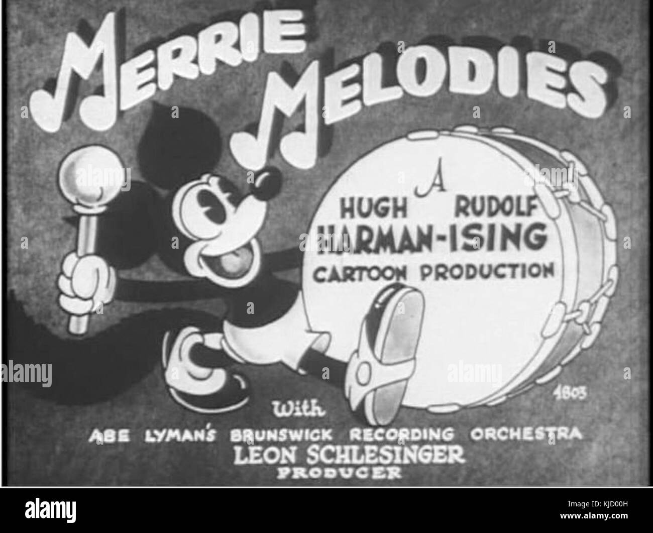 Merrie Melodies title card with Foxy Stock Photo - Alamy