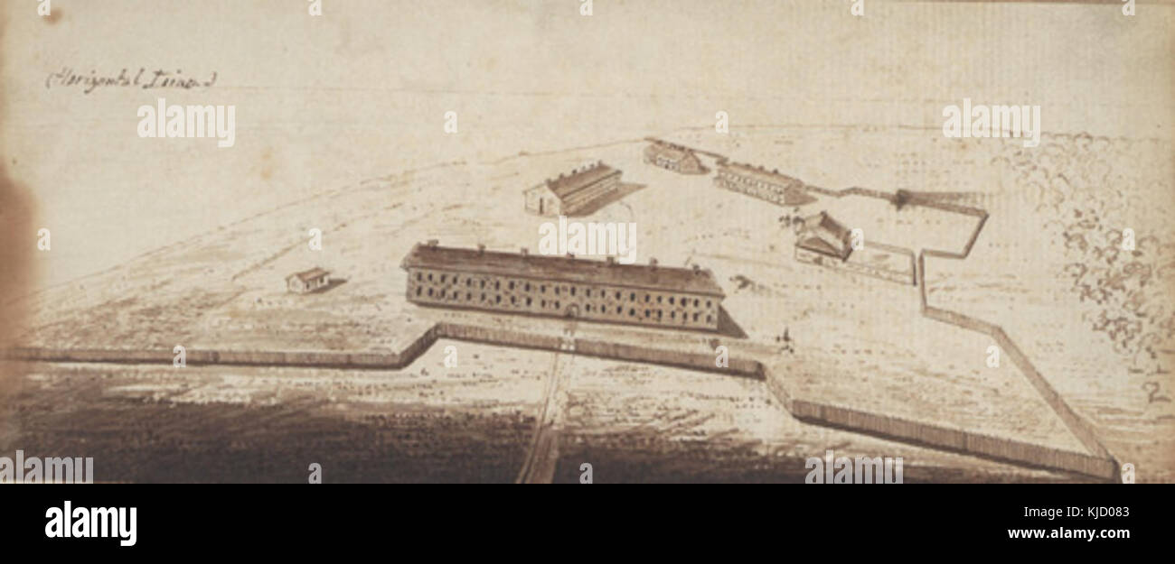 Birds eye view of new fort at Toronto Stock Photo - Alamy