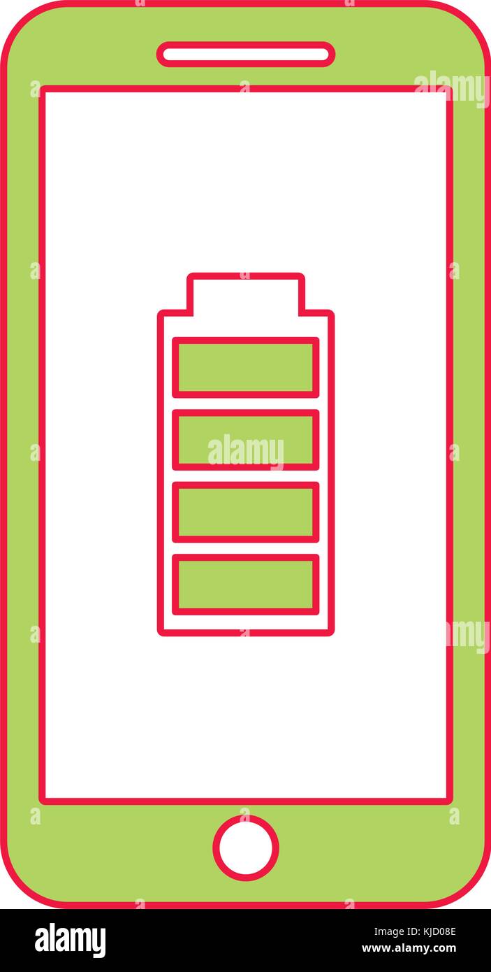 smartphone battery energy full power app Stock Vector Image & Art - Alamy