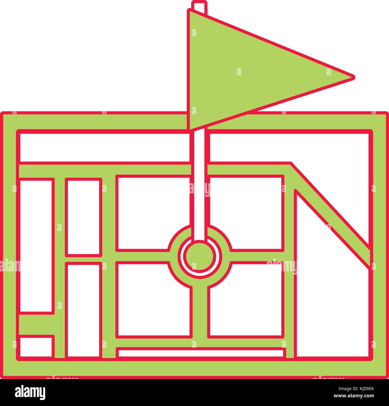 gps navigation map destination pin map flag Stock Vector Image & Art ...