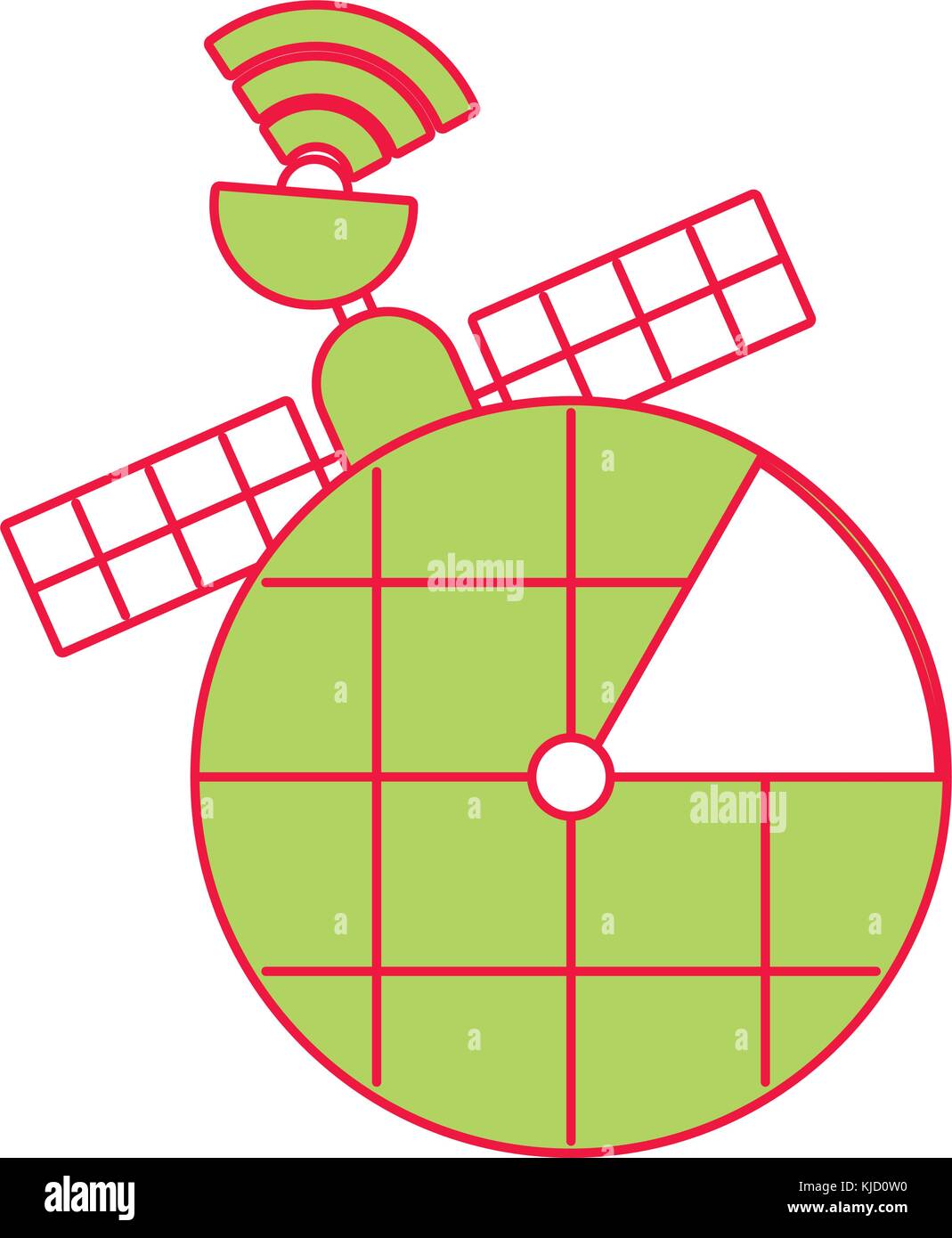 gps navigation screen pointer map satellite connection Stock Vector ...