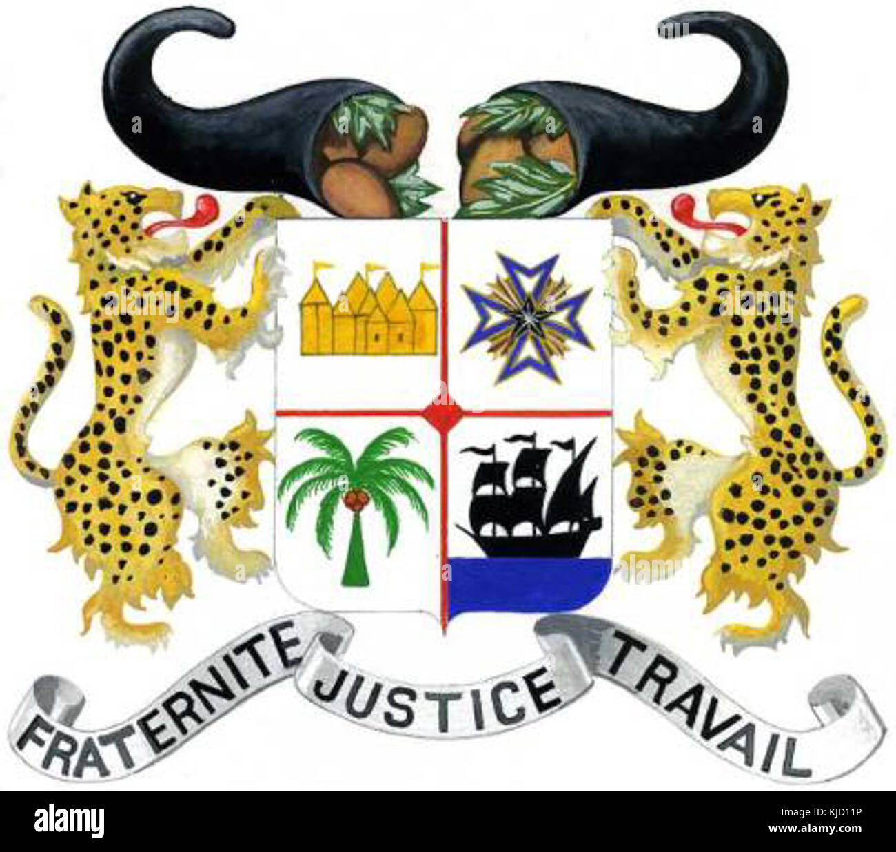Coat of arms of Benin Stock Photo - Alamy