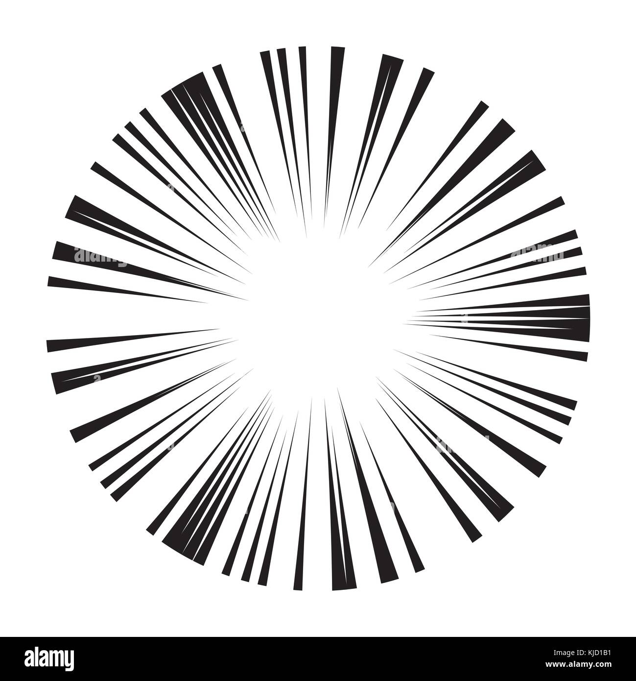 Comic speed lines radial explosion Cut Out Stock Images & Pictures - Alamy
