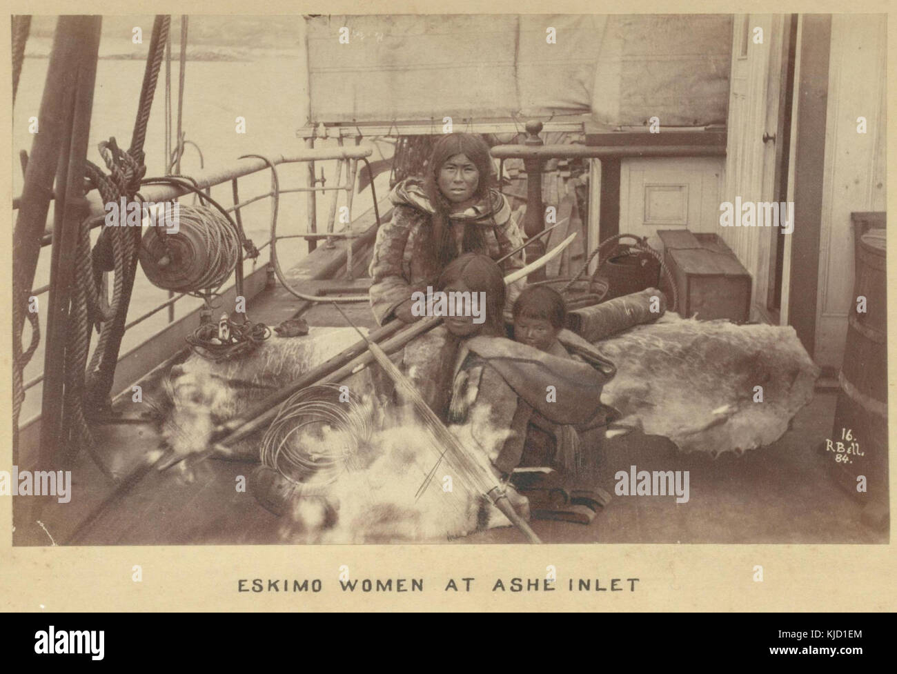 Eskimo Women at Ashe Inlet Stock Photo - Alamy