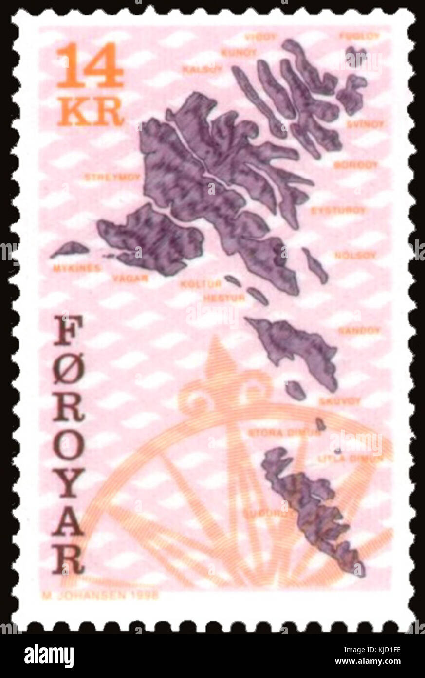 Faroe stamp 339 Stock Photo - Alamy