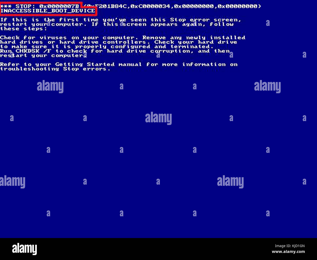 Fatal crash os windows hi-res stock photography and images - Alamy