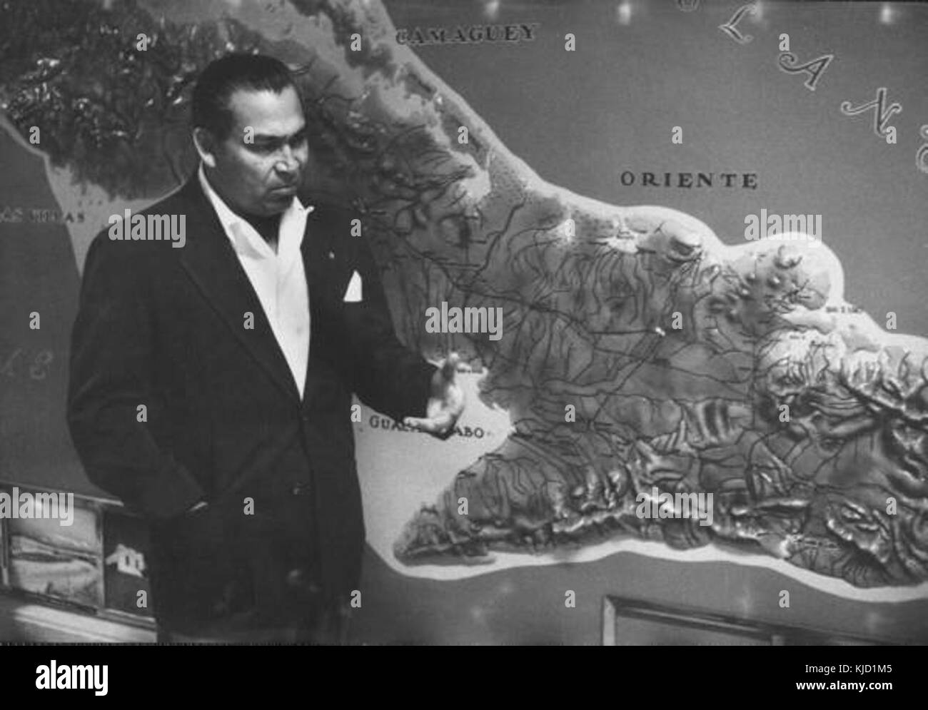 A photograph from the March of 1957, during the regime of Cuban leader ...