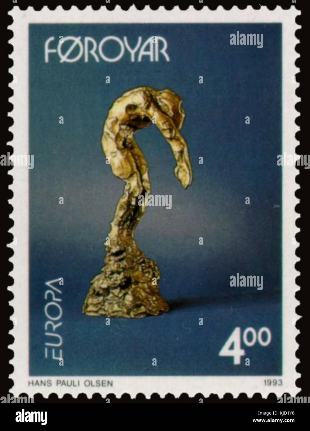 Faroe stamp 238 hans pauli olsen Stock Photo - Alamy