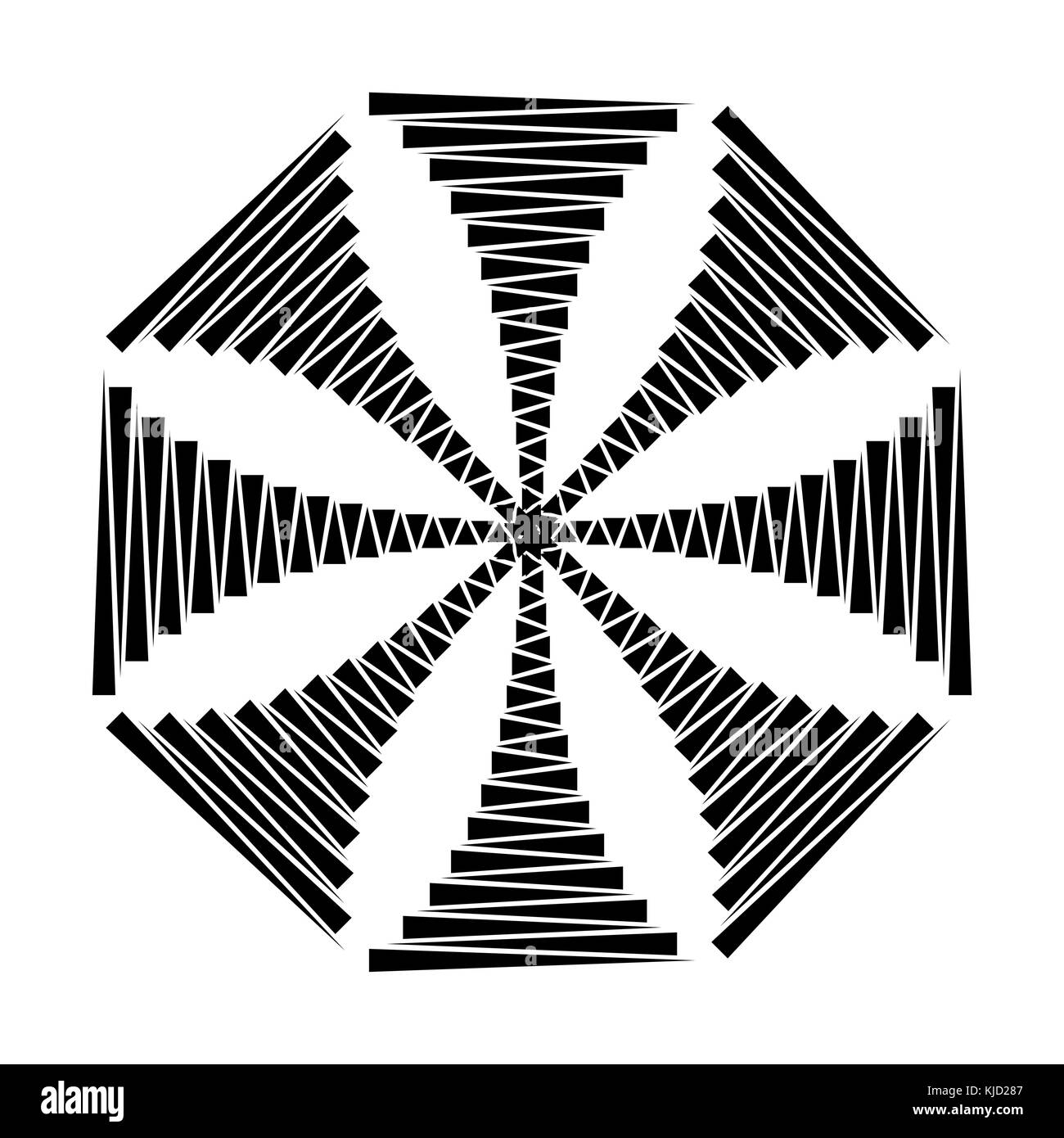 Abstract cross icon geometric Cut Out Stock Images & Pictures - Alamy