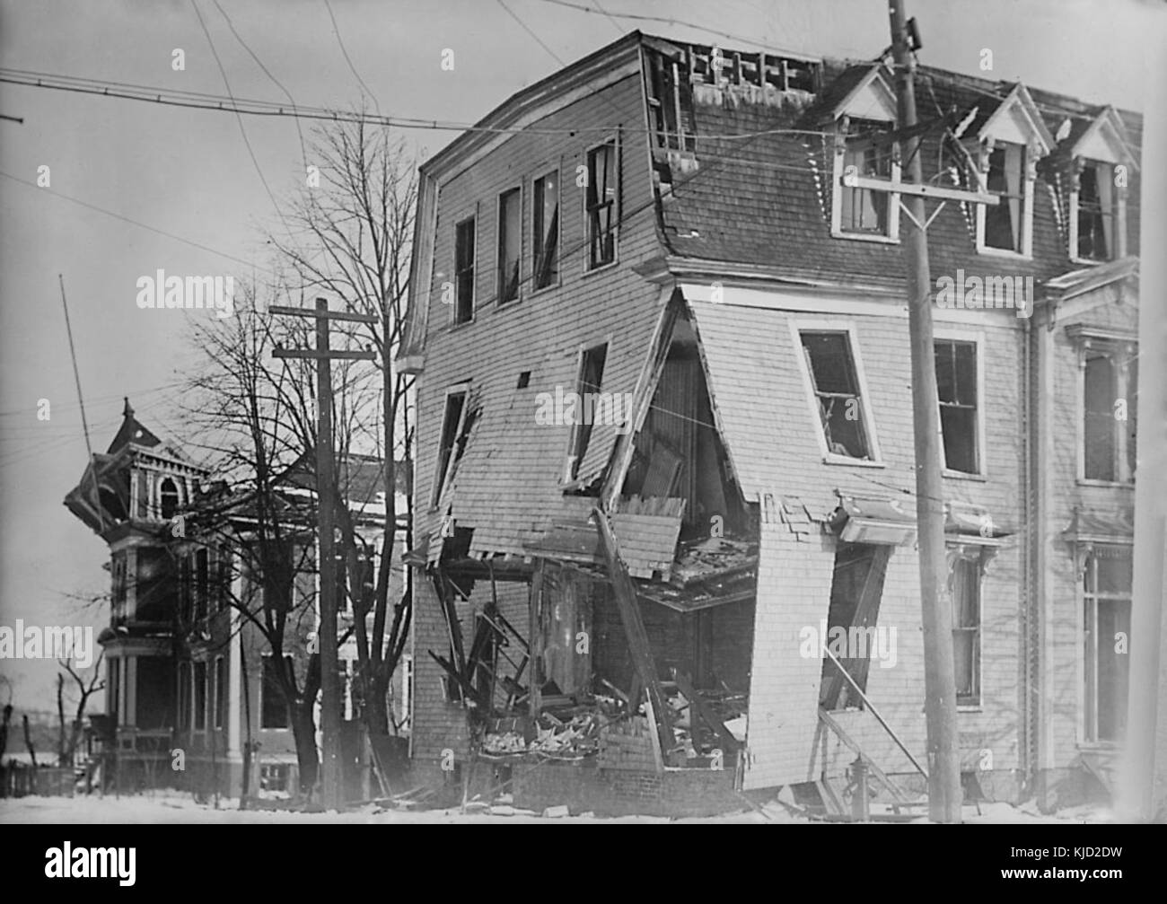 Halifax Explosion Aftermath LOC 1 retouched Stock Photo - Alamy