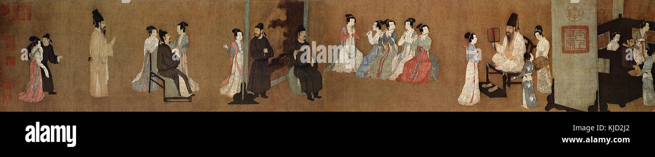 Gu Hongzhong's Night Revels 2 Stock Photo - Alamy
