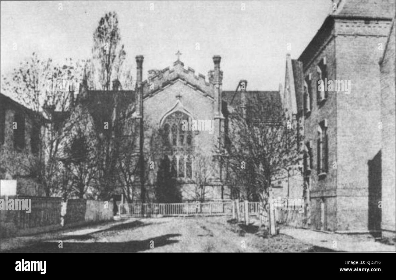 Holy Trinity Church on Trinity Square, Toronto, c 1870 5 Stock Photo ...