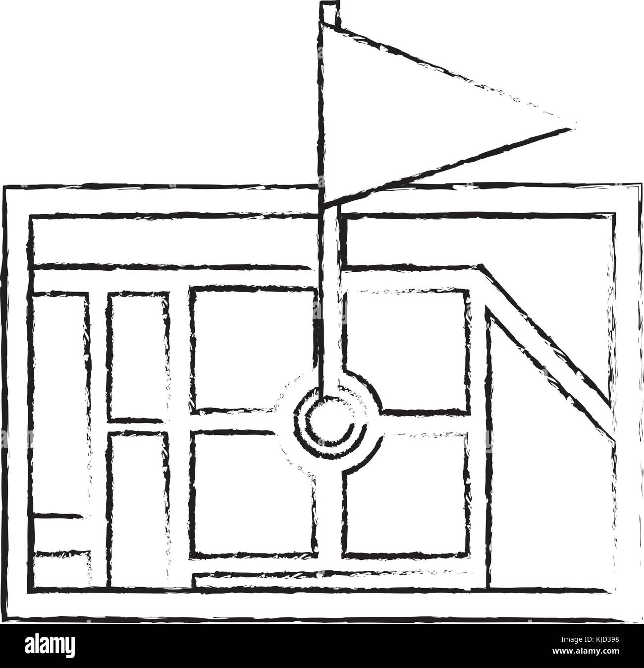 gps navigation map destination pin map flag Stock Vector Image & Art ...