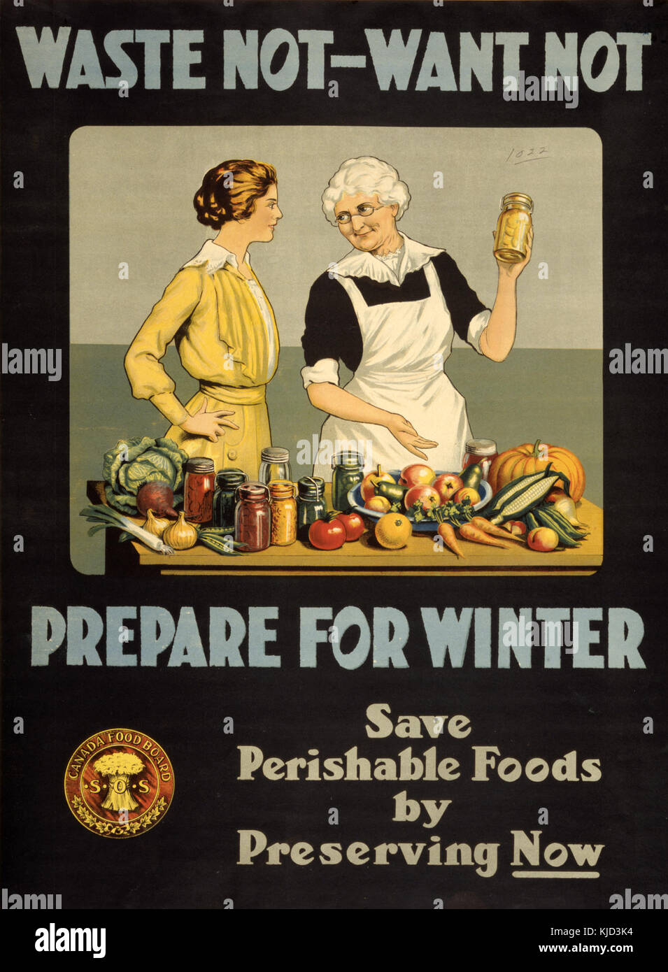 This World War I propaganda poster encourages conservation and ...