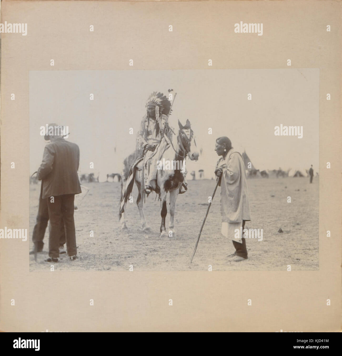 Jim Snake and Crop Eared Wolf, the Head Chief of the Blood Indians ...