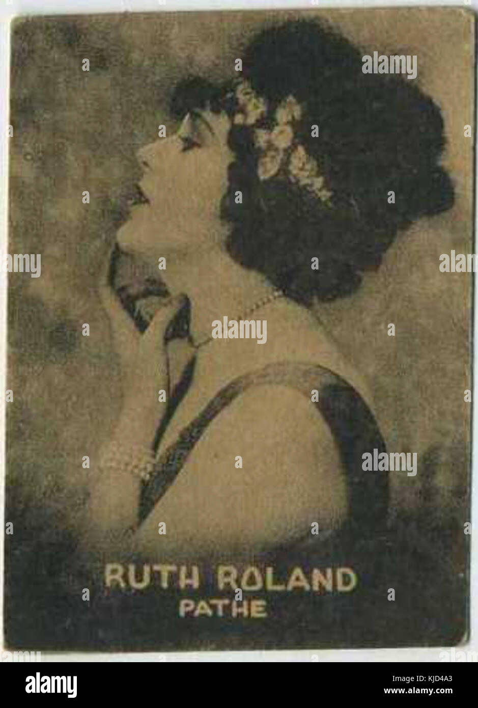 This vintage tobacco card features Ruth Roland, a well-known early film ...