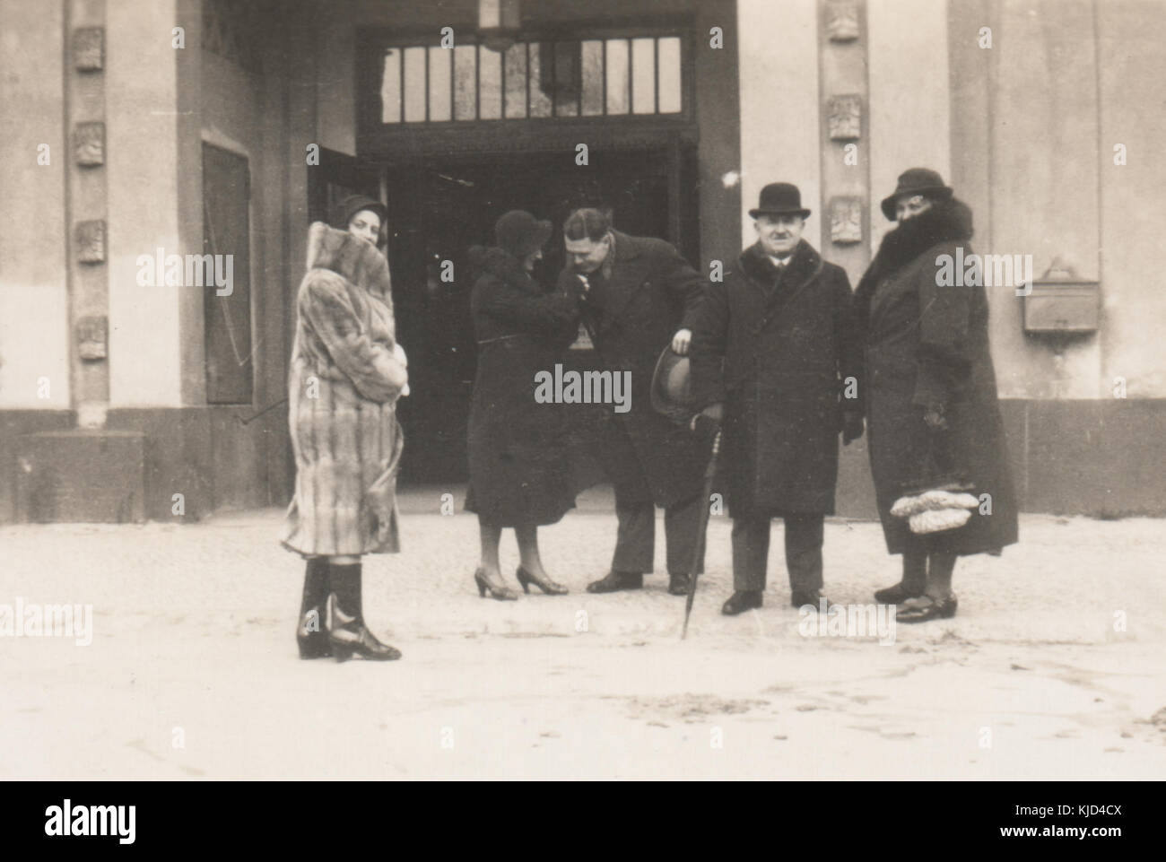 This image depicts a musquash belly fur coat from 1935, showcasing the ...