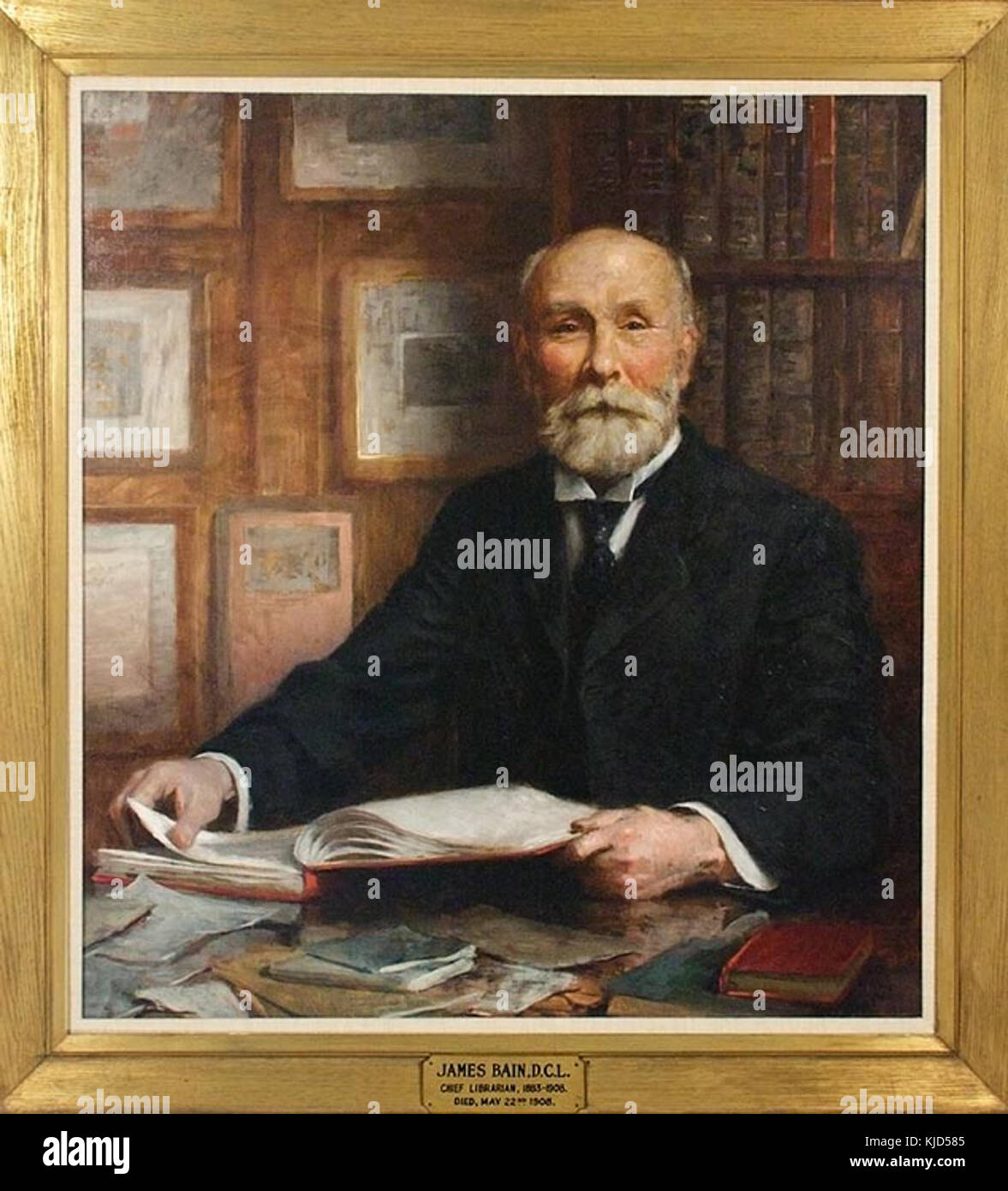 Portrait of James Bain, D.C.L. (1909 Stock Photo - Alamy