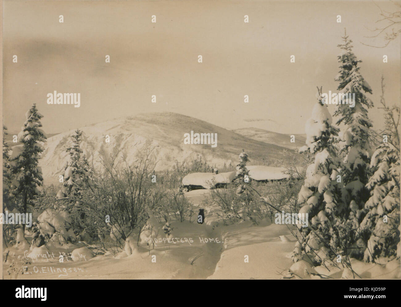 This image depicts a prospector's home, reflecting the simple and ...