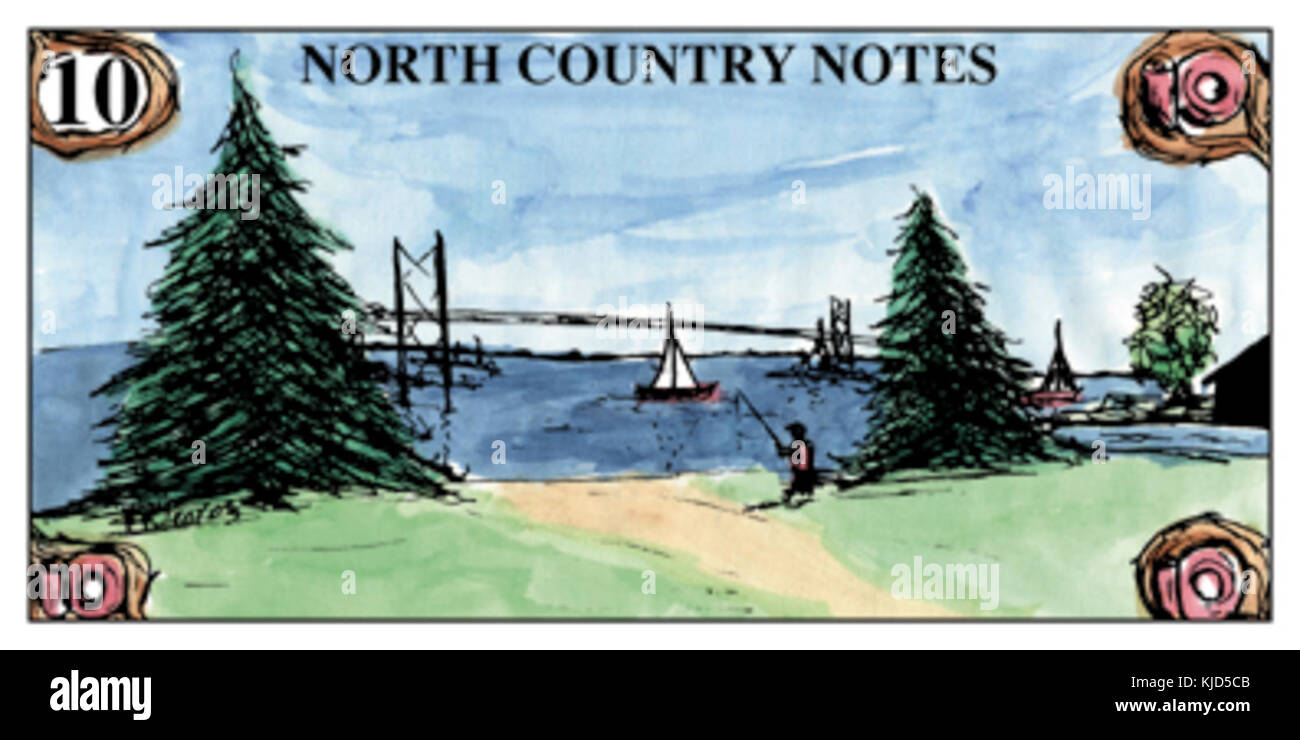 North Country Notes 10 back Stock Photo - Alamy