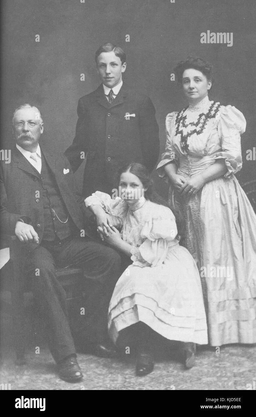 Rutherford family 1905 Stock Photo - Alamy