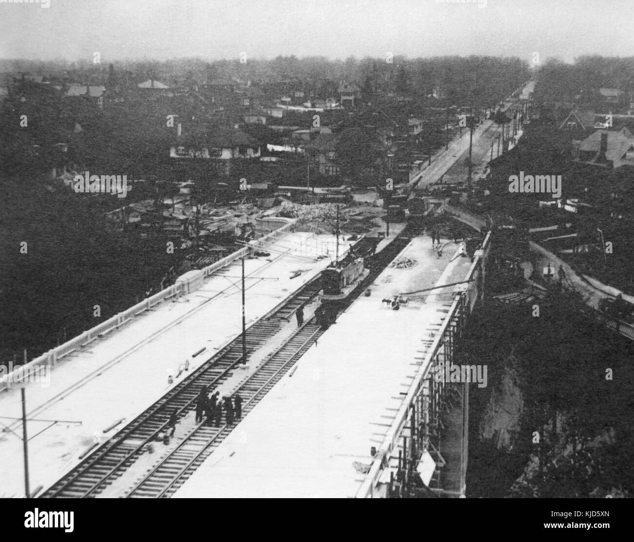 The St. Clair Bridge, completed in 1924, spans the St. Clair River ...